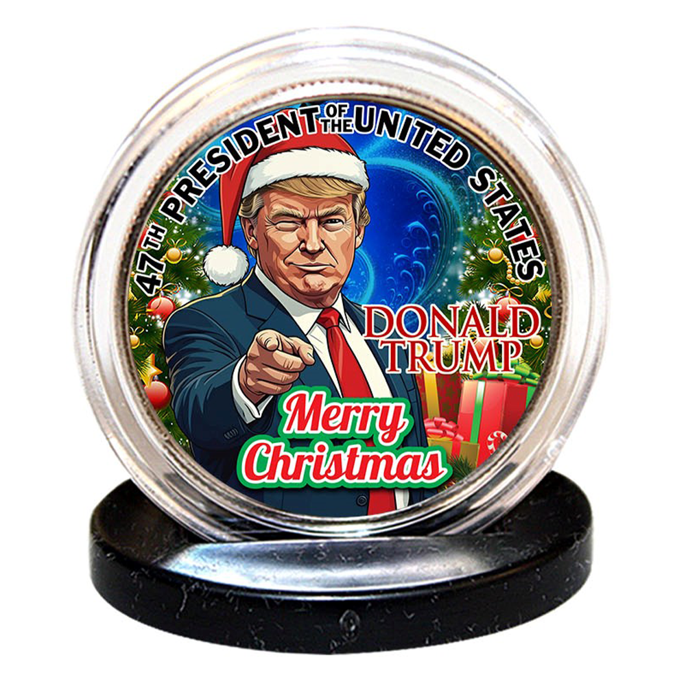 Merry Christmas 2024 - President Trump Coin - Proud Patriots