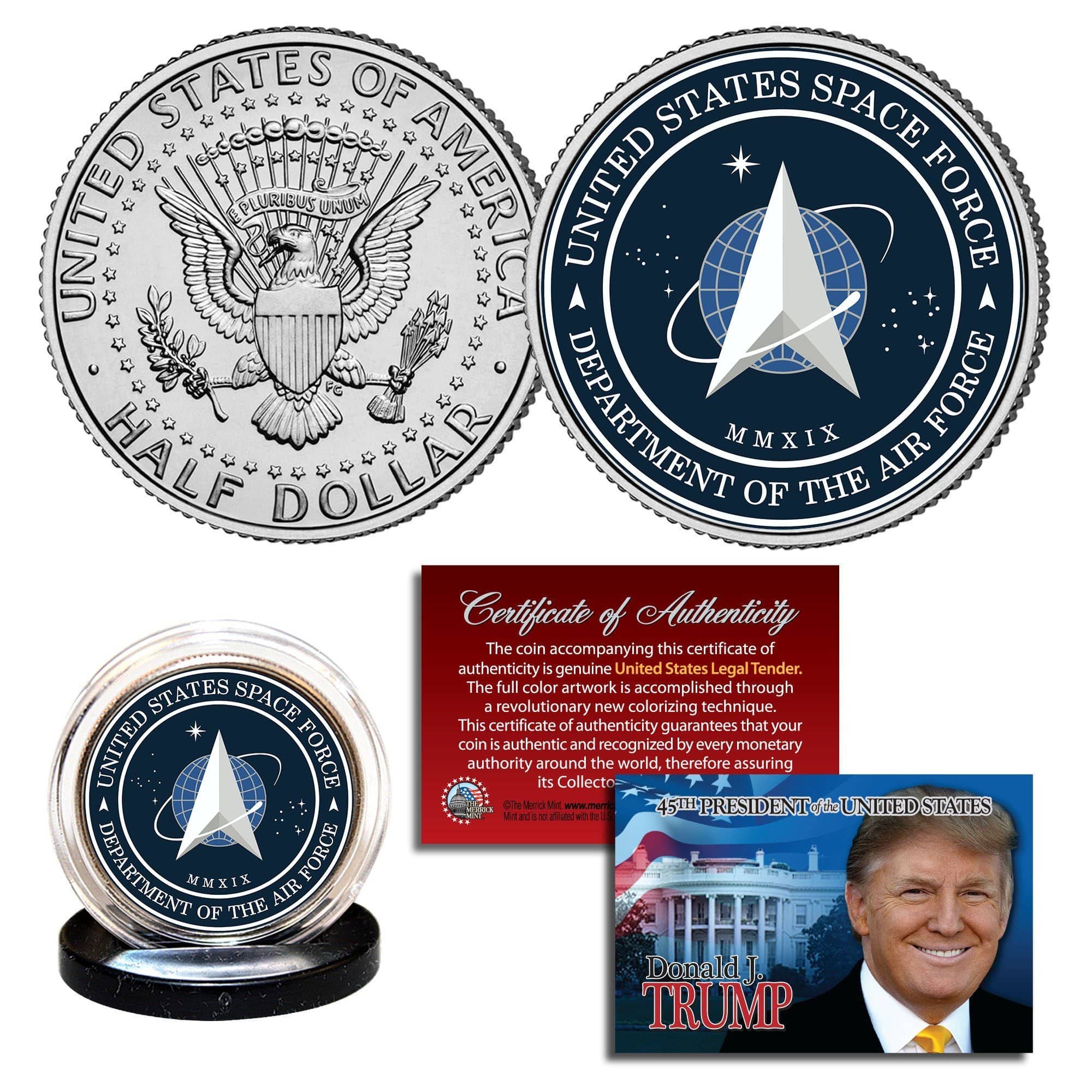 "Space Force" - Authentic JFK Half Dollar - Proud Patriots