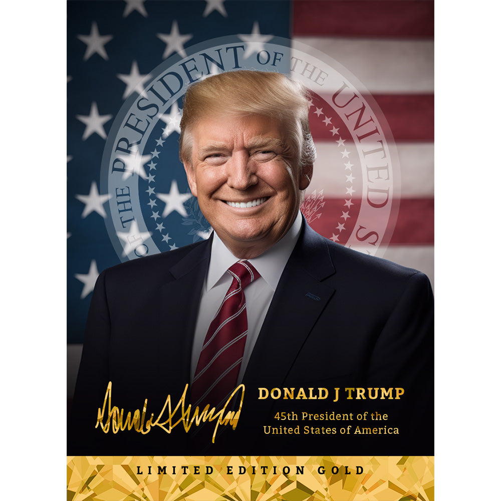 President Trump Silver Hologram Collectible Trading Card (LIMITED RUN ...