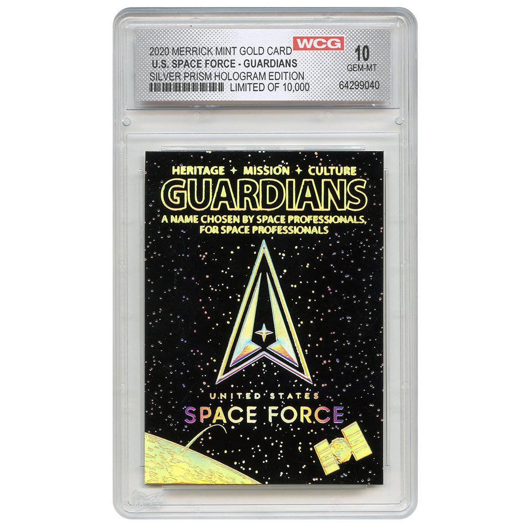 Space Force - 23K Gold Sculpted Trading Card (Graded Gem Mint 10 ...