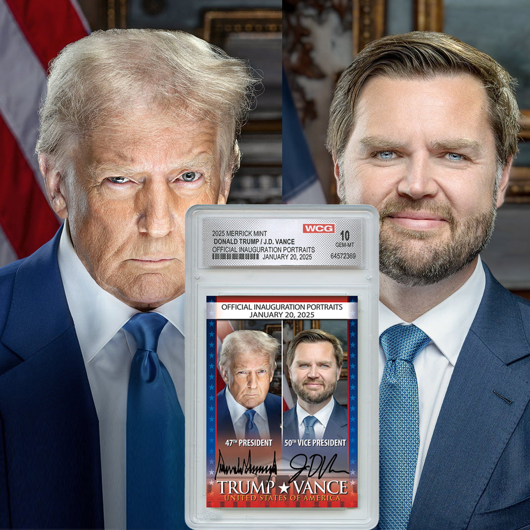 Trump/Vance Official Portraits Trading Card (Graded Gem Mint 10 ...